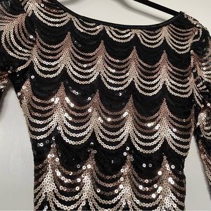 Macy's | Dresses | New Years Eve Dress Sequin Mini Dress Low Back ...